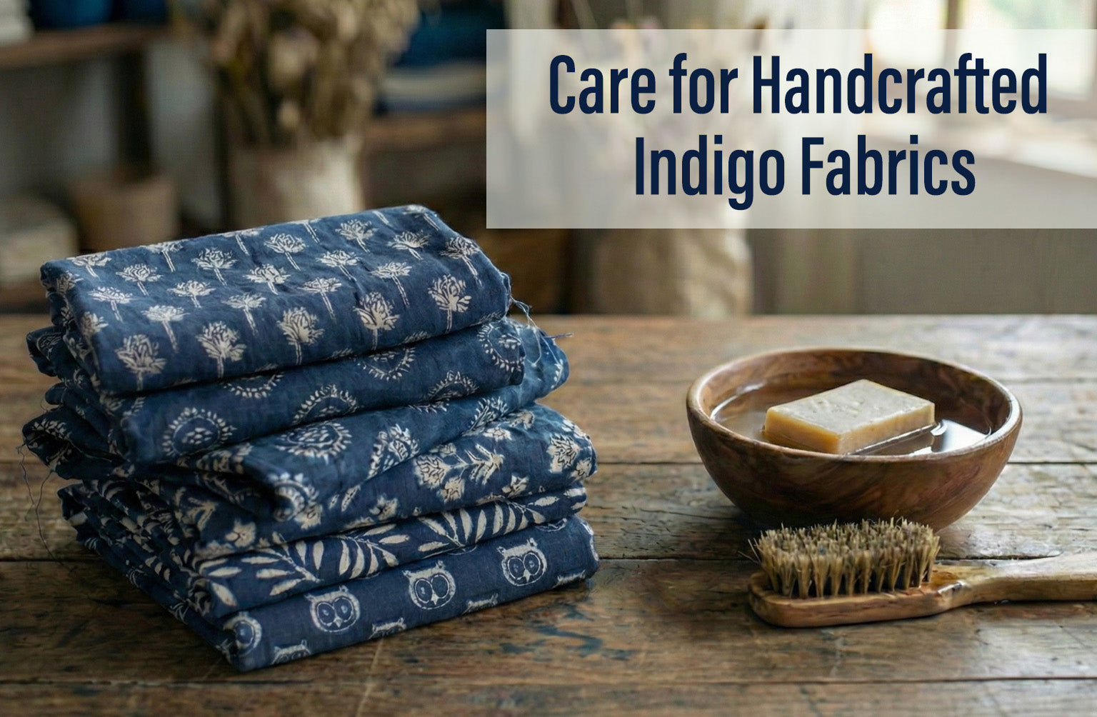 Handcrafted Indigo Fabrics - How to Care for Step by Step – DMAASA